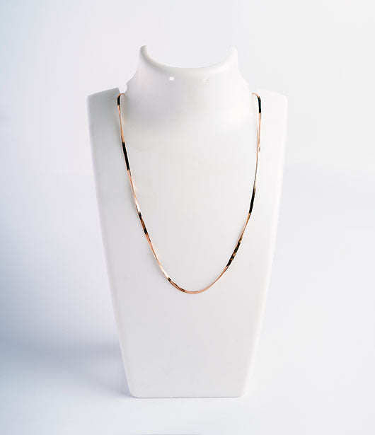 Rose Gold Snake Chain Necklace – REEST - Get Your Trendy Fashion Jewellery!